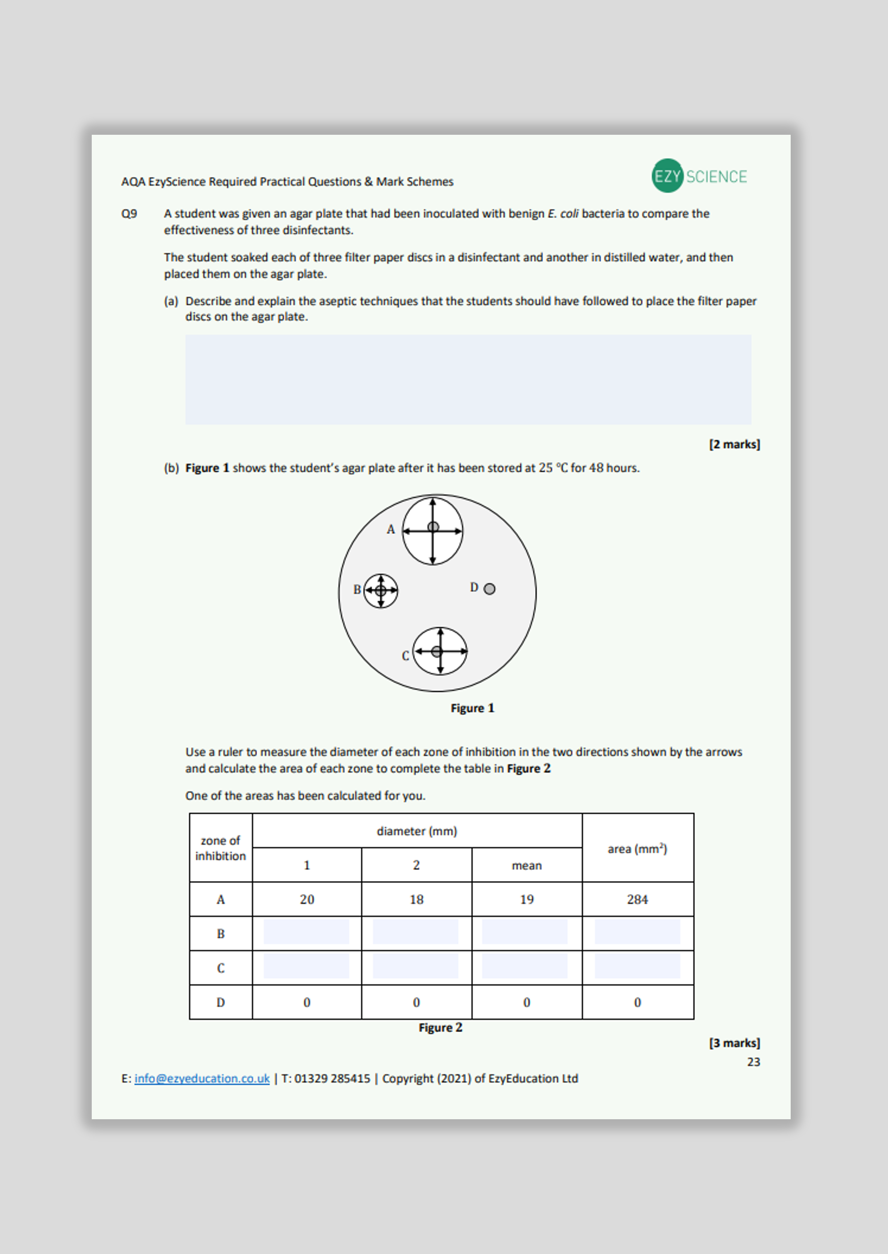 AQA Required Practical Questions and Answers Pack - EzyScience – www ...